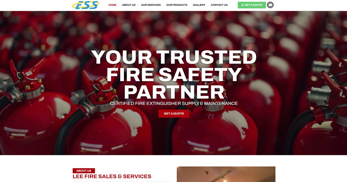 Lee Fire Sales & Services | Fire Extinguisher Malaysia